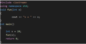 Function In C++